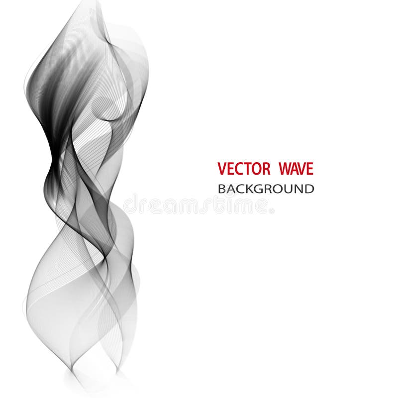 Abstract Smooth Gray Wave Vector. Curve Flow Grey Motion Illustration ... Abstract Smooth Gray Wave Vector. Curve Flow Grey Motion Illustration ...