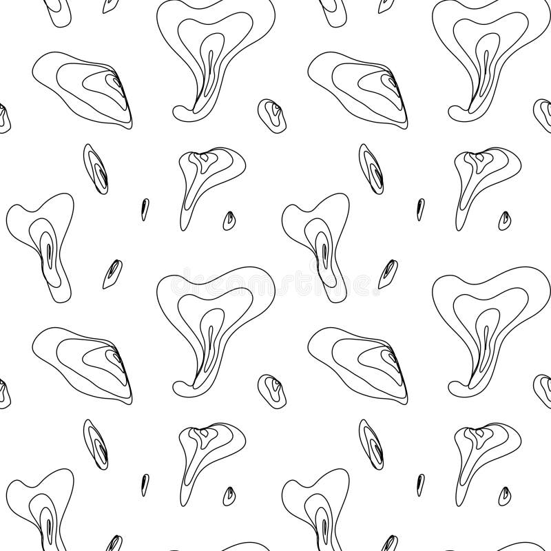 Abstract Smooth Lines Simple Fun Seamless Pattern Stock Illustration ...