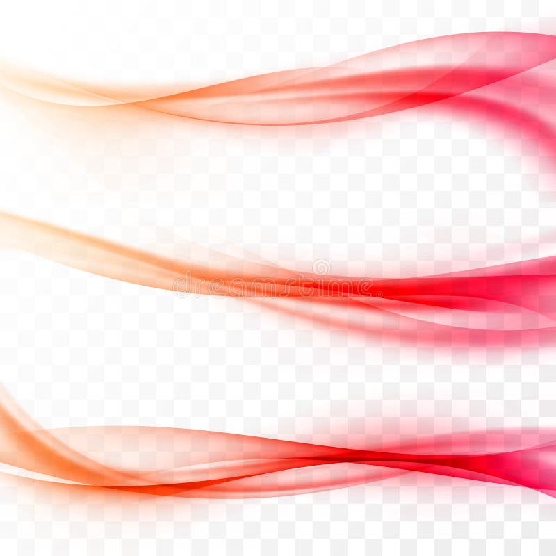 Abstract Smooth Red Swoosh Web Wave Set Stock Vector - Illustration of ...