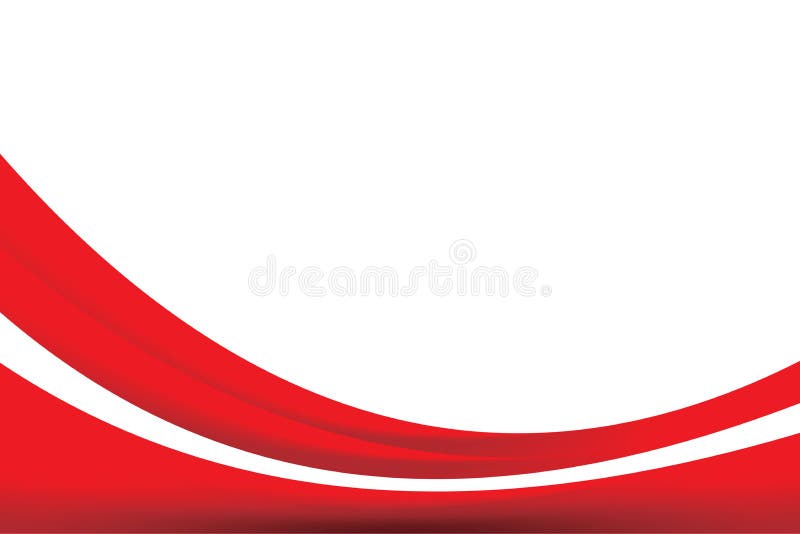 Abstract Smooth Red White Curvy Background Design Template Vector Stock ...