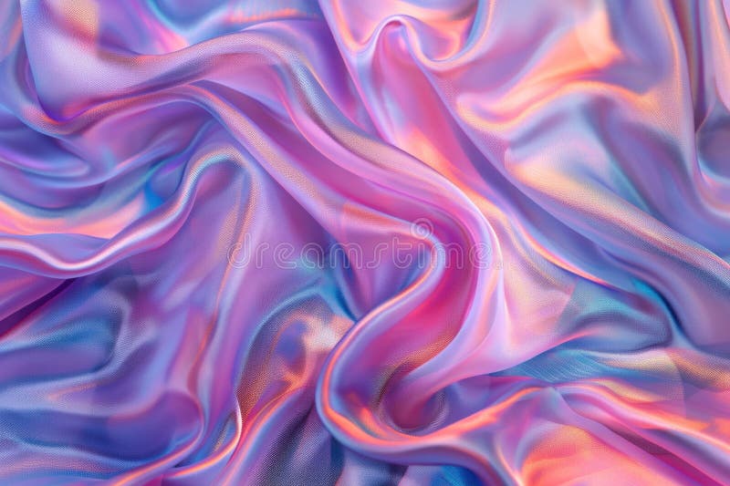 Abstract Smooth Transparent Silk Cloth Waves with a Glossy Liquid ...