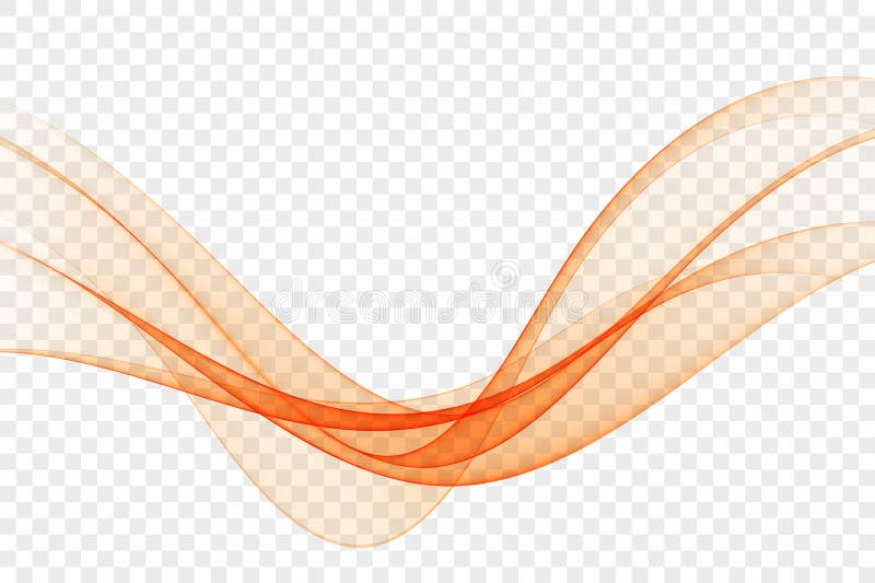Abstract Smooth Transparent Wave Lines. Design Element. Stock Vector ...