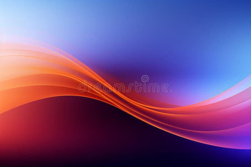 Abstract Smooth Vibrant Flowing Line Background. Template Design ...