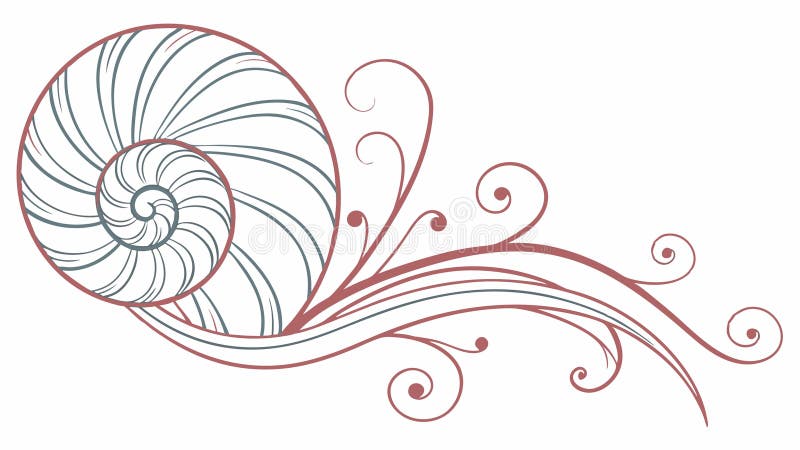 Snail shell pattern stock illustration. Illustration of theme - 40807922