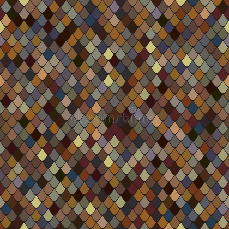 Multicolor Abstract Reptile Skin. Seamless Vector Pattern. Stock Vector ...