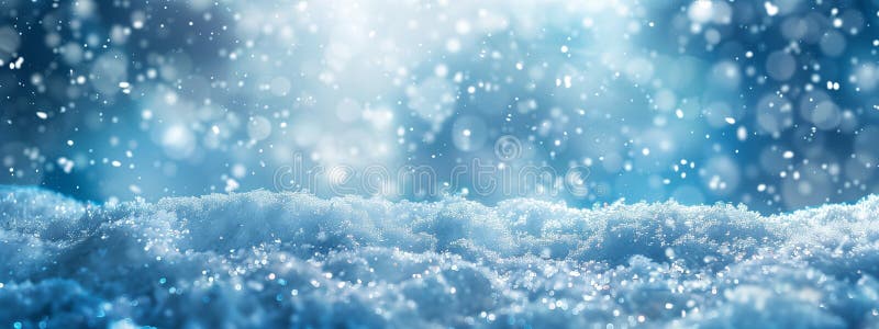Abstract Snow Background with Bokeh and Blurred Light Rays, Creating an ...