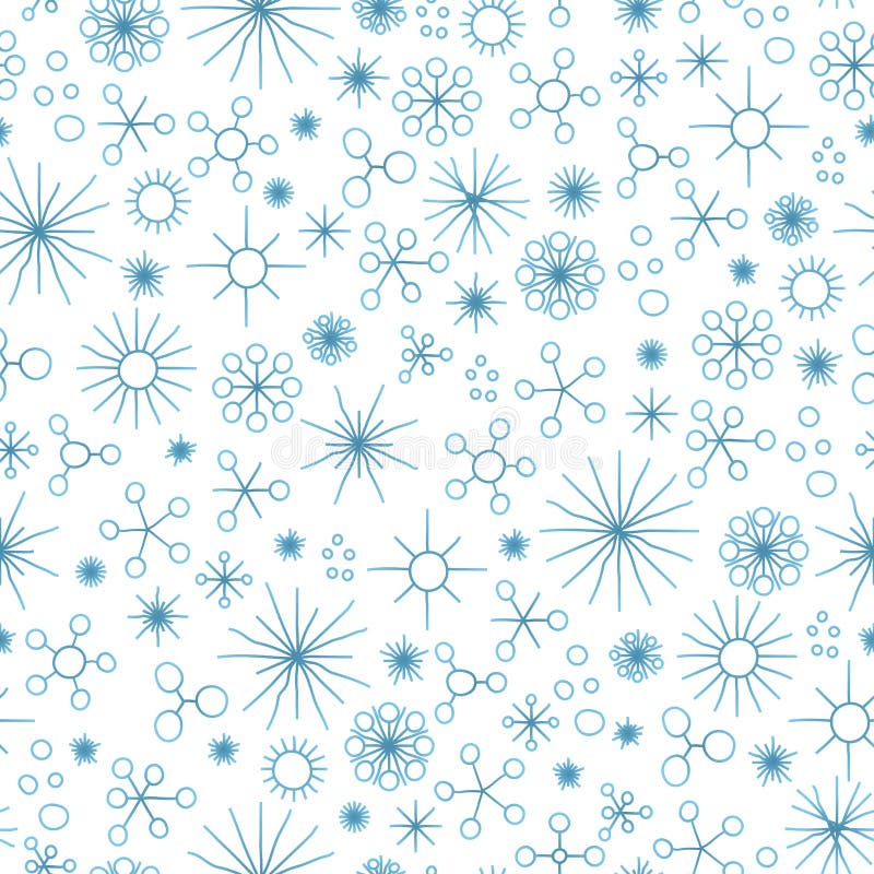 Abstract Snow Fall Seamless Stock Vector - Illustration of jewelry ...