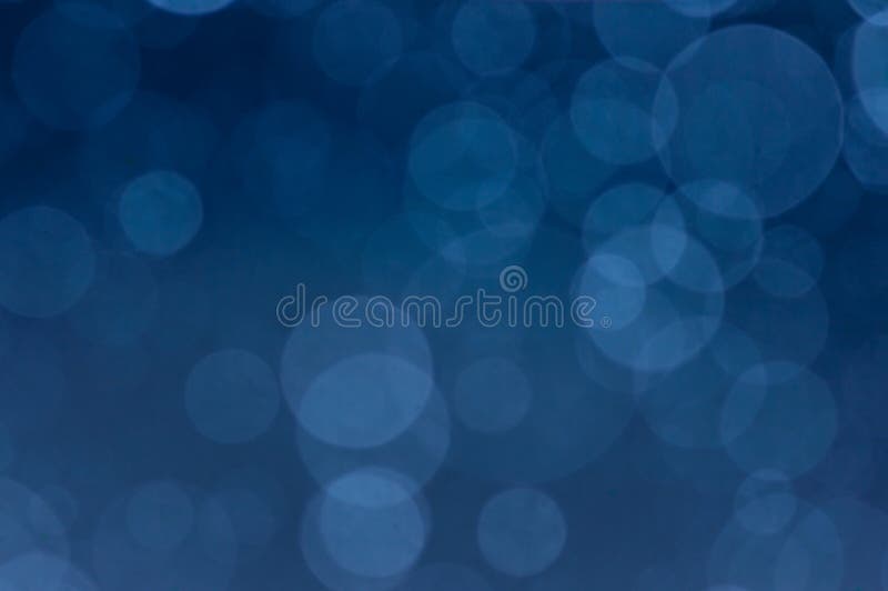 Abstract Snow or Rain Bokeh Texture Overlay on Blue Background. Stock ...