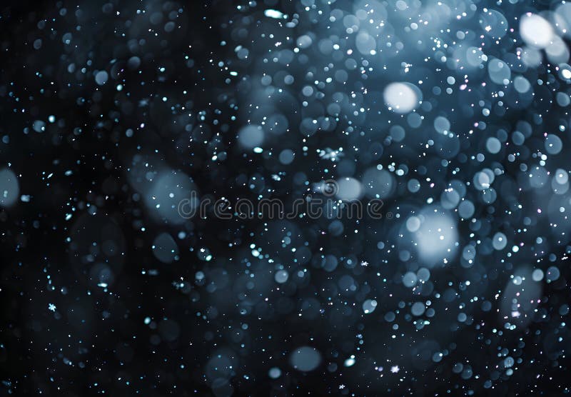Abstract Snowfall Texture - Dark Background Stock Illustration ...