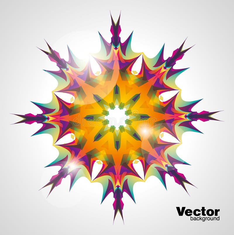 Abstract snowflake stock vector. Illustration of ornate - 16896267
