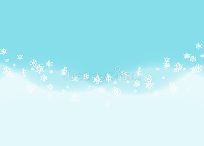 Abstract Snowflake Background with Blue Snow Drift Wave Stock ...