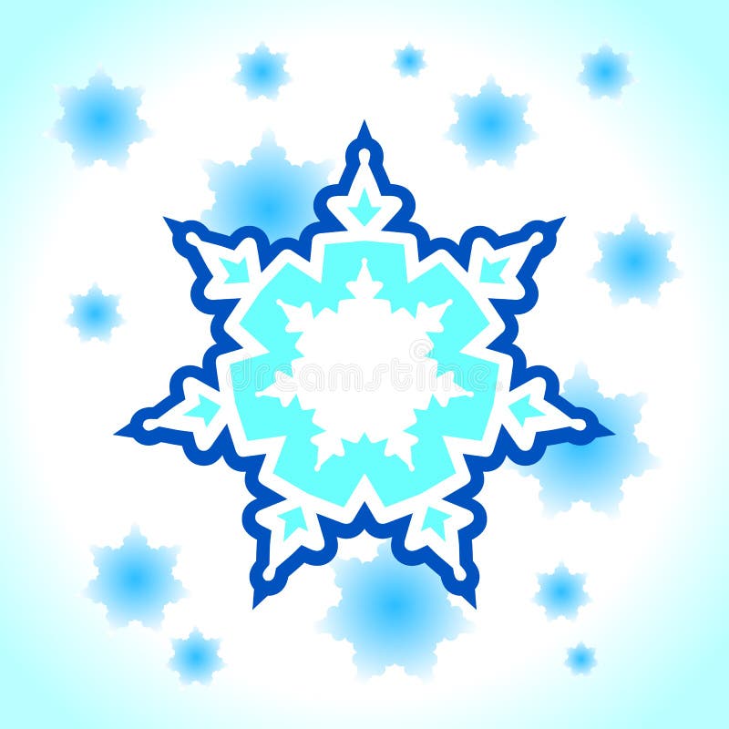 Abstract Snowflake Background Stock Vector - Illustration of ...