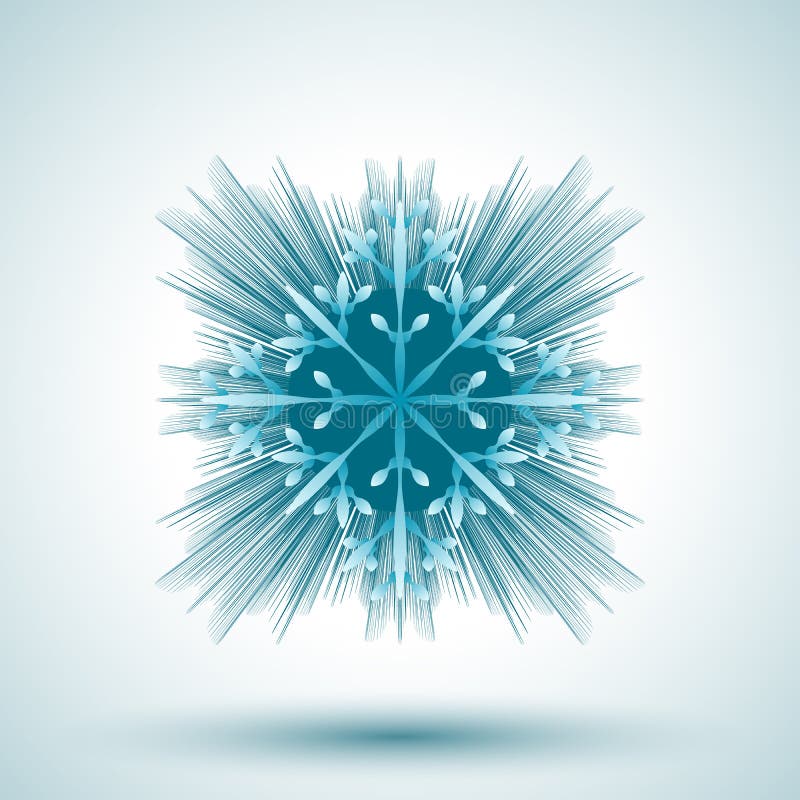 Abstract snowflake stock vector. Illustration of season - 53785145