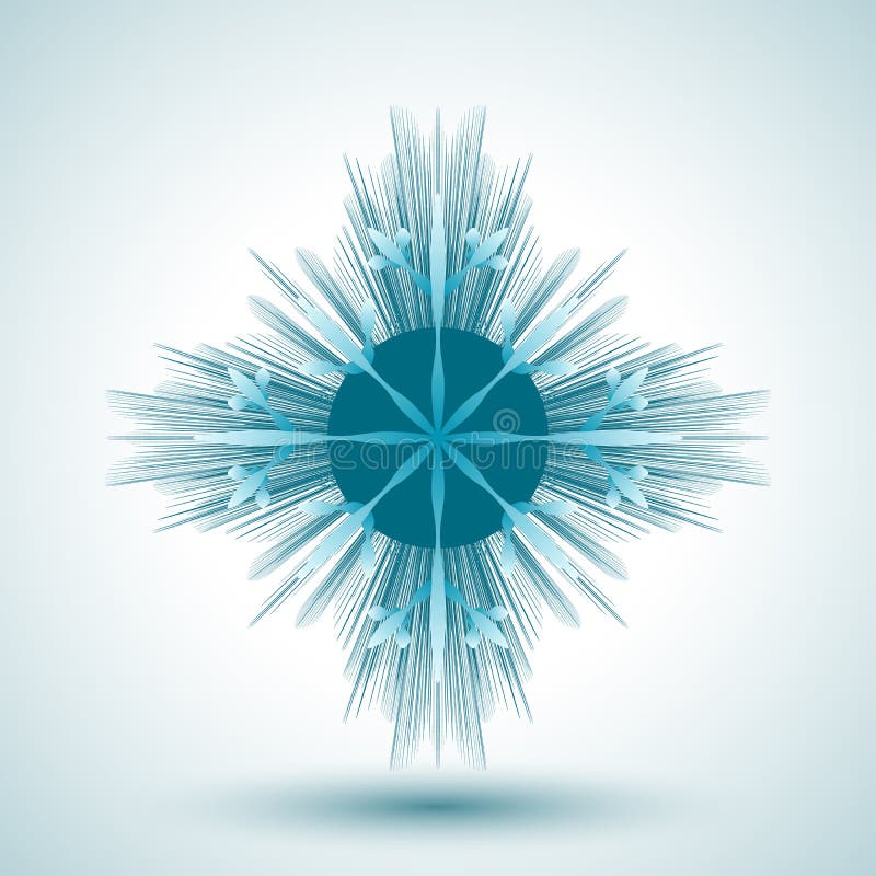 Abstract snowflake stock vector. Illustration of design - 53785228