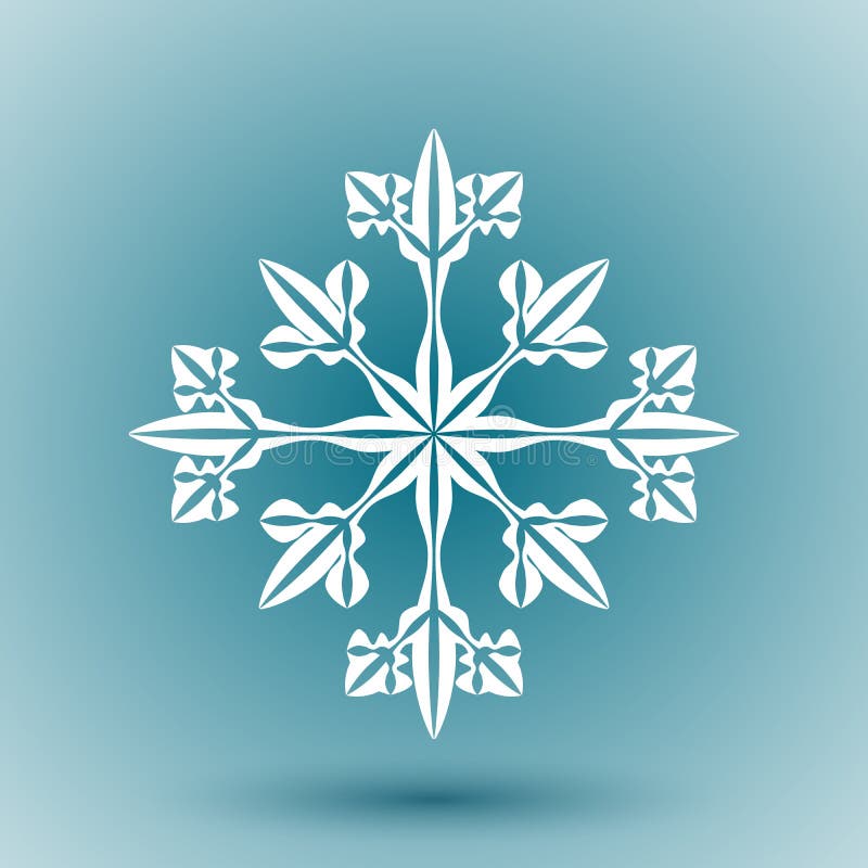 Abstract snowflake stock vector. Illustration of line - 53788563