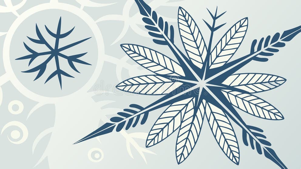 Abstract Snowflake Pattern Geometric Winter Vector, Vector Design Generative AI Stock Vector ...