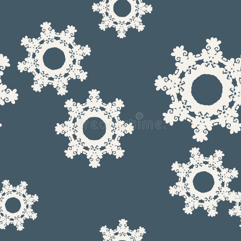 Abstract Seamless Snowflake Pattern Stock Vector - Illustration of ... Abstract Seamless Snowflake Pattern Stock Vector - Illustration of ...