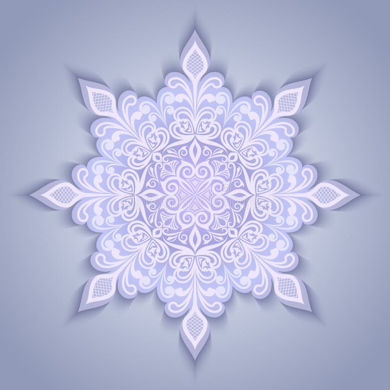 Abstract snowflake stock vector. Illustration of frost - 45472302