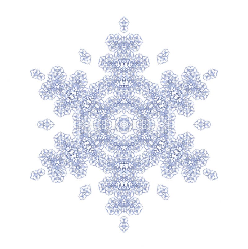 Abstract snowflake stock illustration. Illustration of digital - 65662185