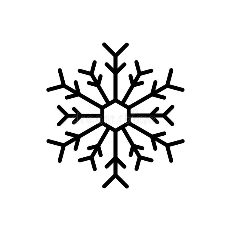 Abstract Snowflake Shape, Vector. Stock Vector - Illustration of cold ...