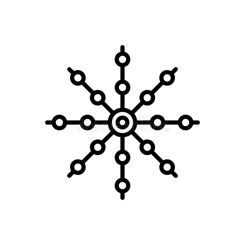 Abstract Snowflake Shape, Vector. Stock Vector - Illustration of ...