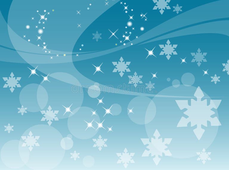 Abstract Snowflakes Background Stock Illustration - Illustration of ...