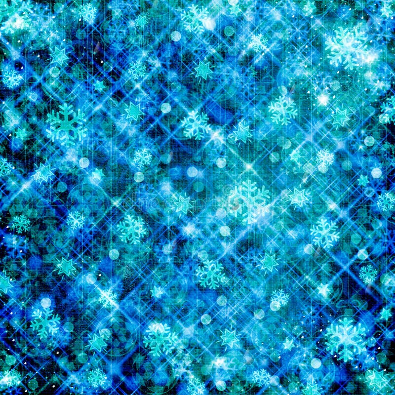 Abstract Snowy Background with Snowflakes Stock Illustration ...