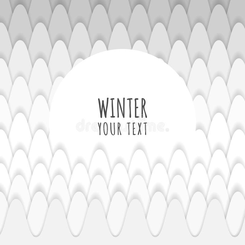 Abstract Snowy Forest Design with Text Box for Your Content Stock ...