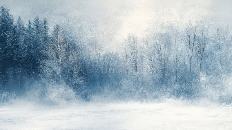 Abstract Snowy Landscape stock illustration. Illustration of landscape ...
