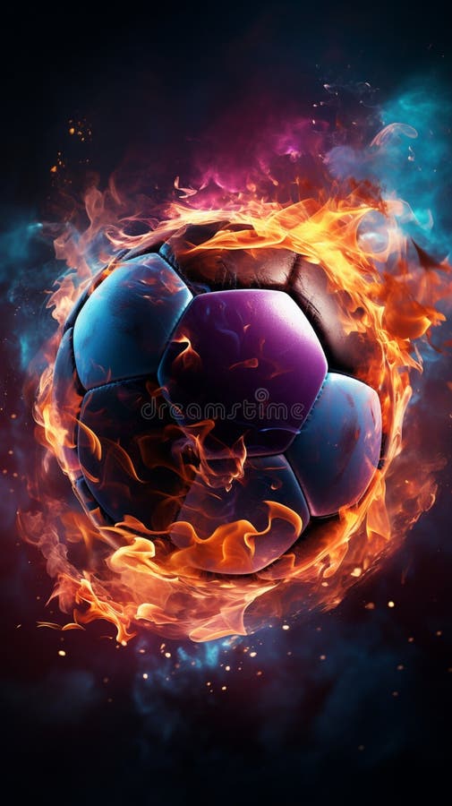 Abstract Soccer Backdrop with Gradient Hues Creates Captivating Visual ...