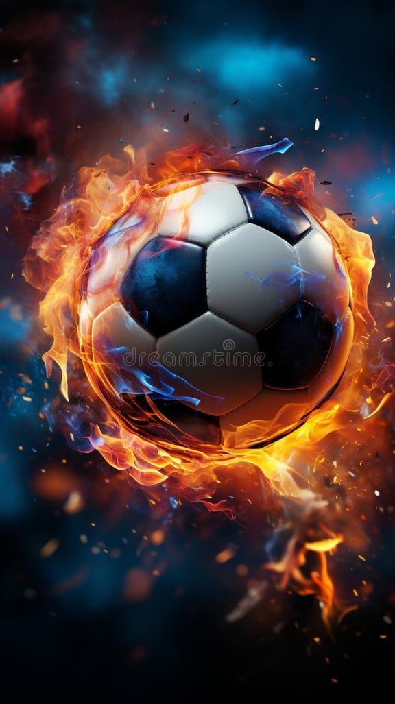 Abstract Soccer Backdrop with Gradient Hues Creates Captivating Visual ...