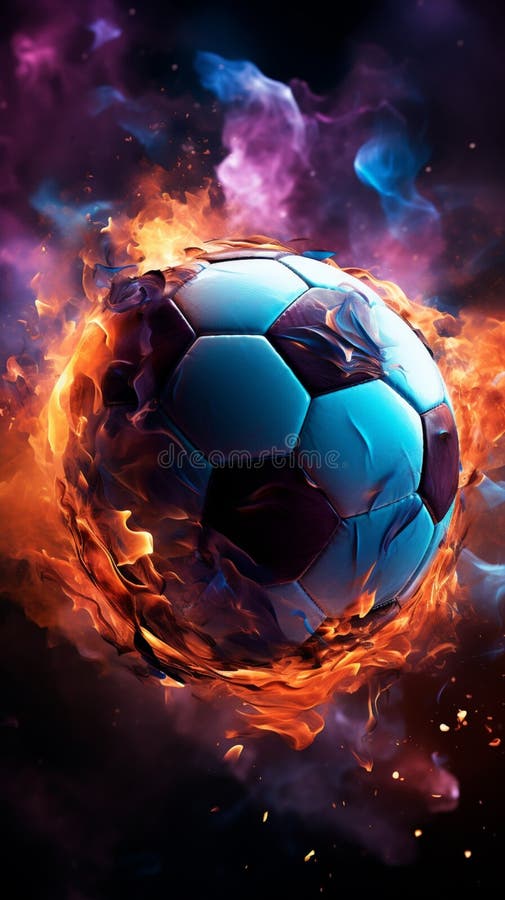 Abstract Soccer Backdrop with Gradient Hues Creates Captivating Visual ...