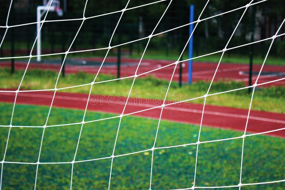 Abstract Soccer Goal Net Pattern Stock Photo - Image of blur, ball ...