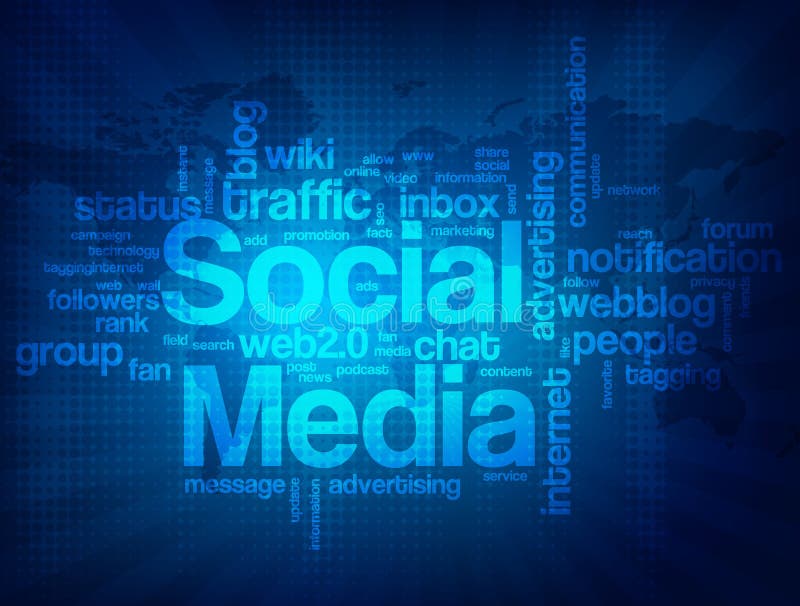 Abstract Social Media Background Stock Vector - Illustration of traffic ...