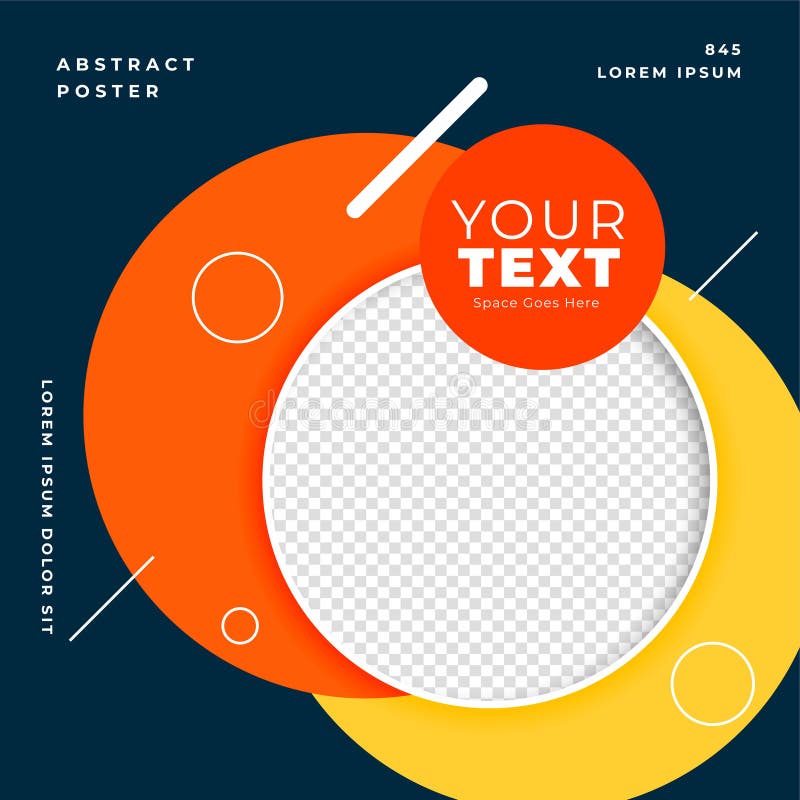 Abstract Social Media Post Banner Design Template Stock Vector ...