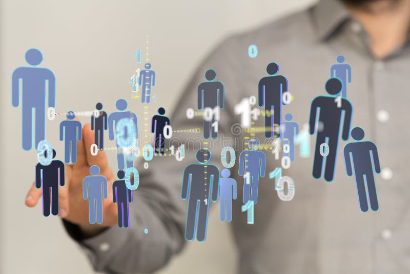 A Abstract Social Network Scheme, Which Contains Business People Stock ...