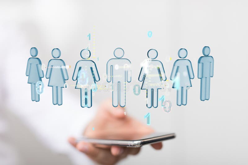 A Abstract Social Network Scheme, Which Contains Business People Stock ...