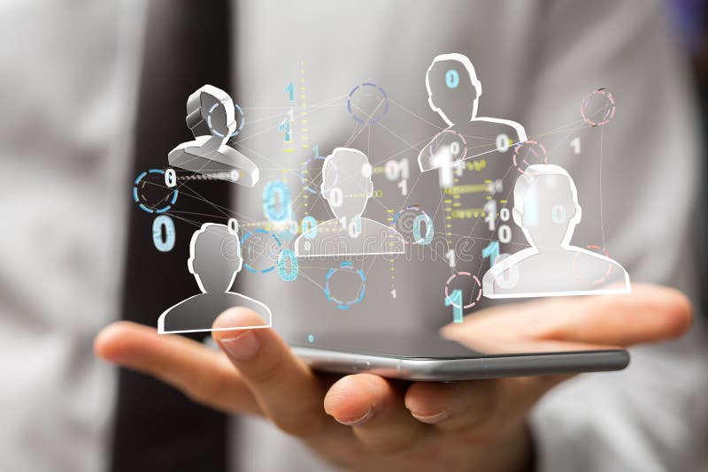 A Abstract Social Network Scheme, Which Contains Business People Stock ...