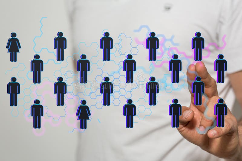 A Abstract Social Network Scheme, Which Contains Business People Stock ...