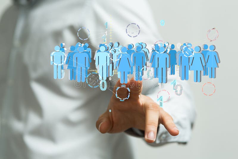 A Abstract Social Network Scheme, Which Contains Business People Stock ...