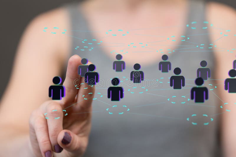 A Abstract Social Network Scheme, Which Contains Business People Stock ...