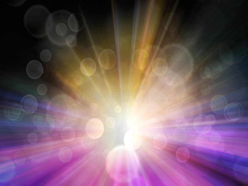 Soft and Blurred with Bokeh of Ray Light Action Background Stock ...