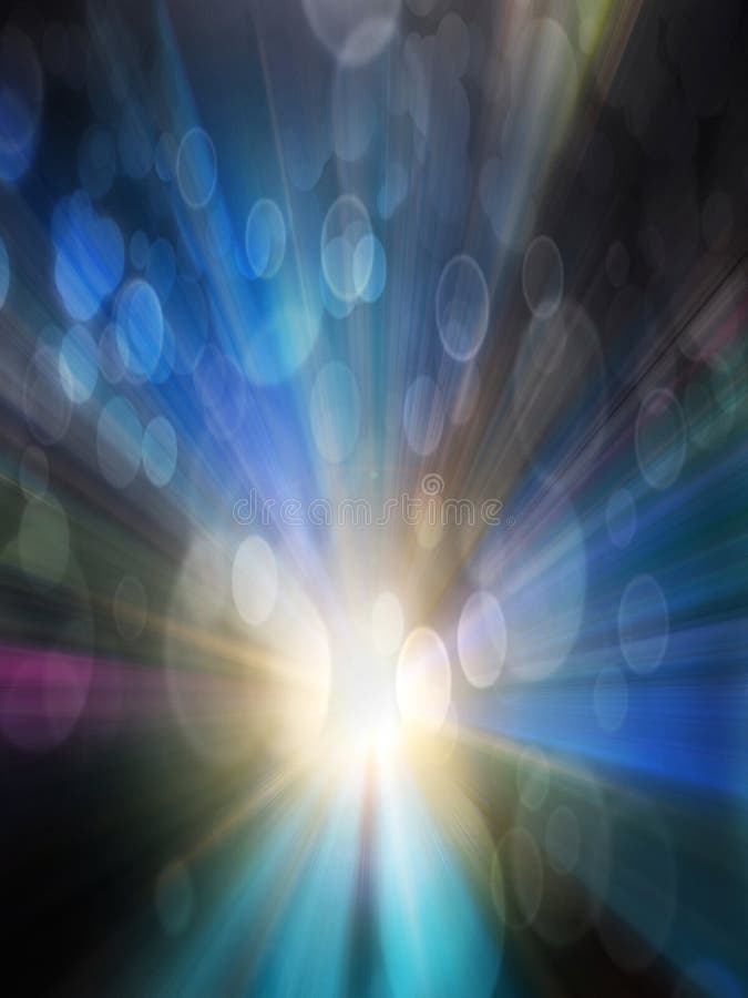 Soft and Blurred with Bokeh of Ray Light Action Background Stock ...