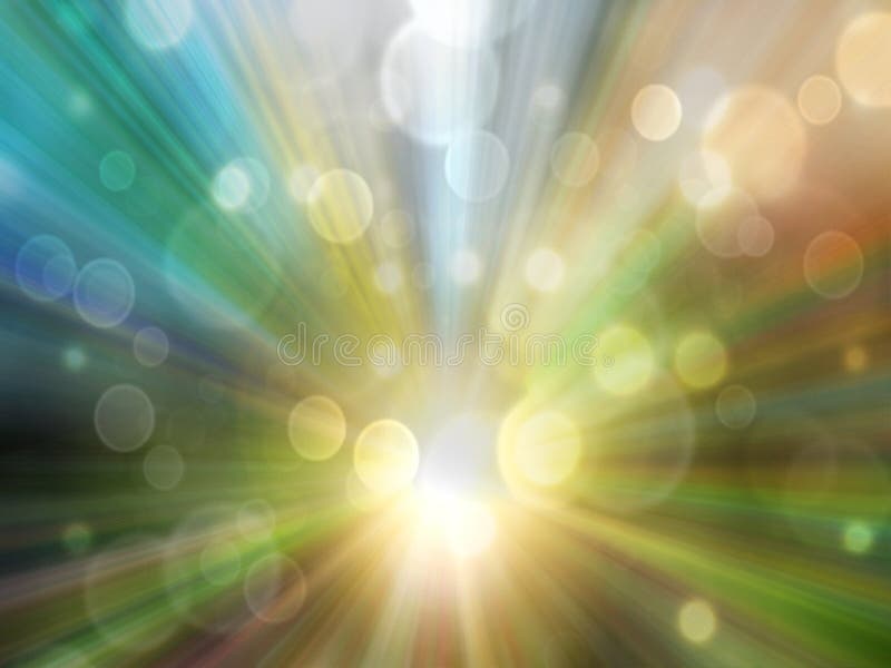 Soft and Blurred with Bokeh of Ray Light Action Background Stock ...
