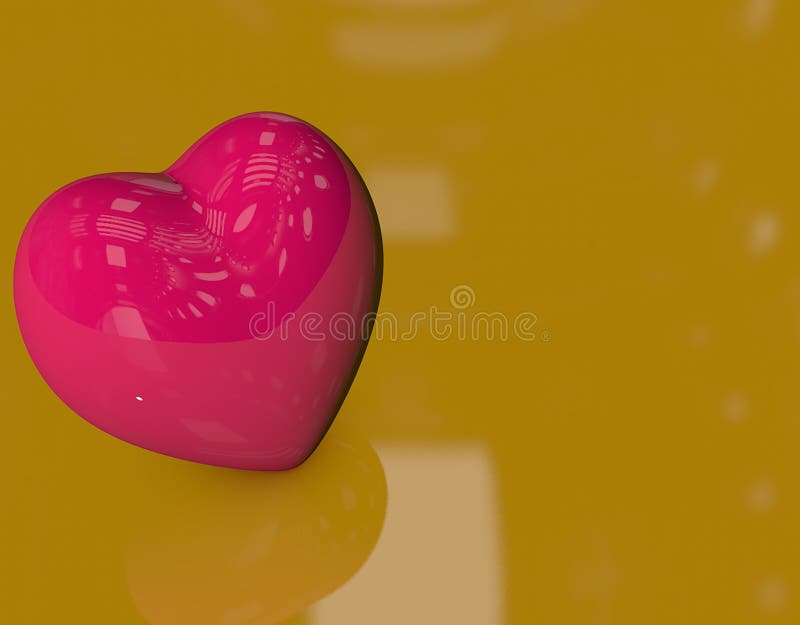 Abstract Soft Blurry Pink Shiny Glossy Heart 3d New Stock Illustration ...