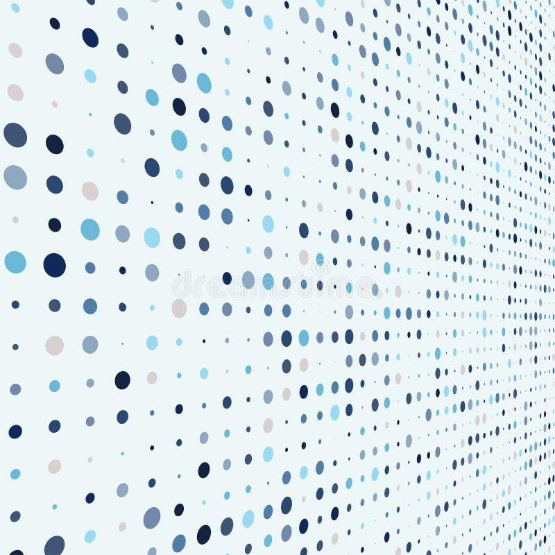 Abstract Soft Color Dots with Illusion of Depth and Perspective, Dotted ...