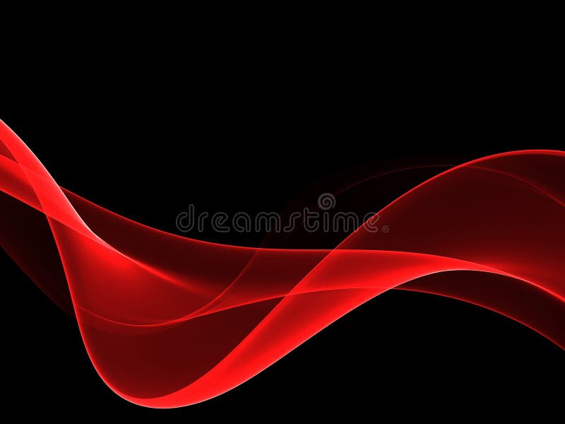 Abstract Soft Color Red Wave Background Stock Illustration ...
