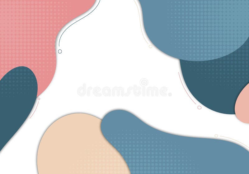 Abstract Soft Colors Template Design of Free Shape Decorative ...