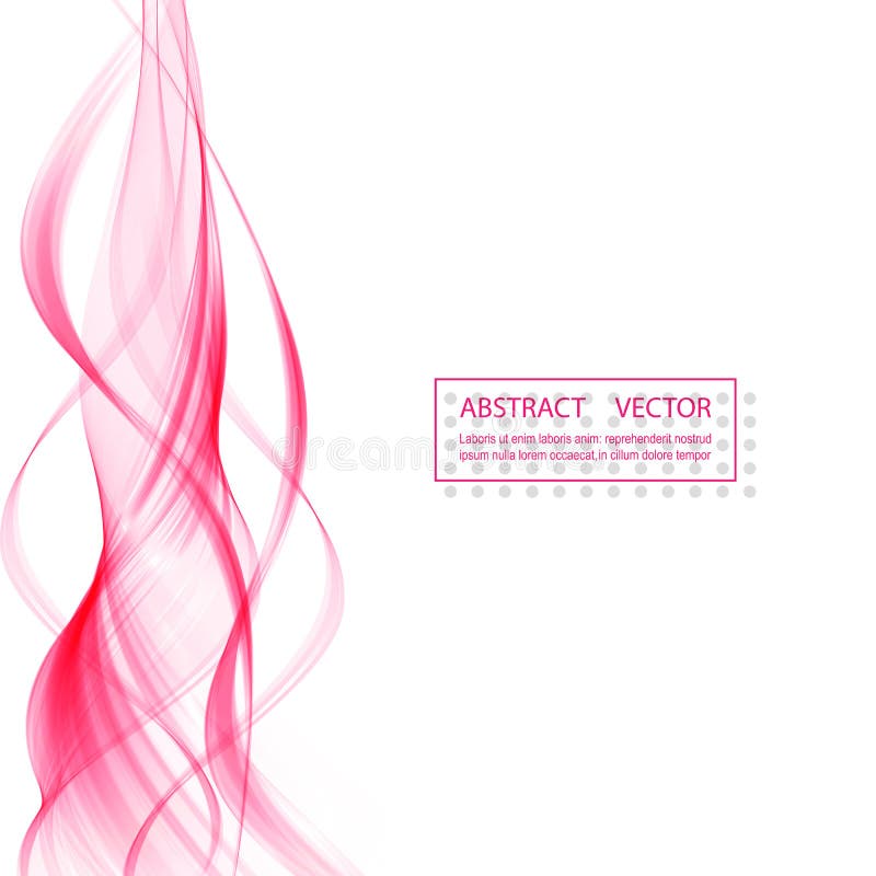 Abstract Soft Design Pattern with Pink Wavy Lines in Elegant Dynamic ...