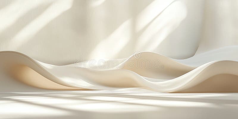 Abstract Wave Fabric Background, Delicate Fabric Light Shadow Stock ...